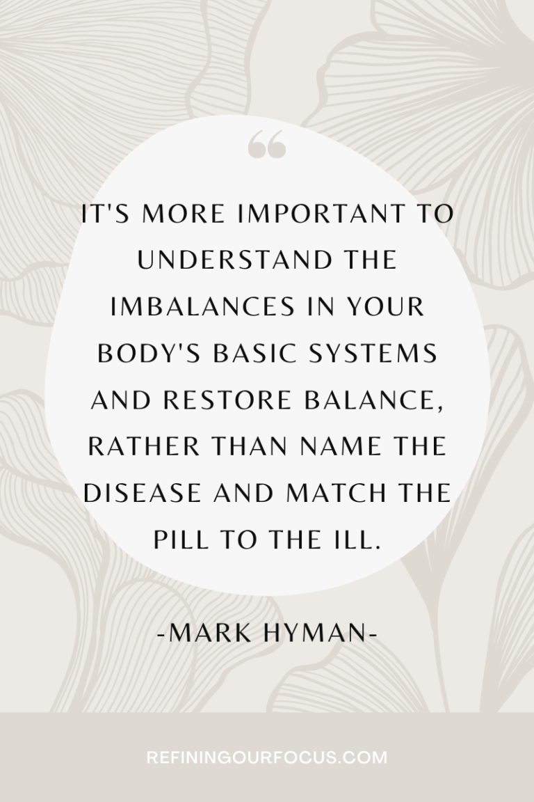 Refining Our Focus - Holistic Healing in a Pill-Pushing World